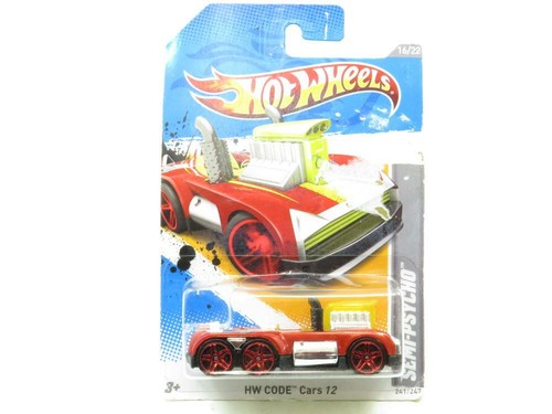 Hotwheels Semi Psycho HW Code Cars 12 241/247 Red Long Card 1 64 Scale ...