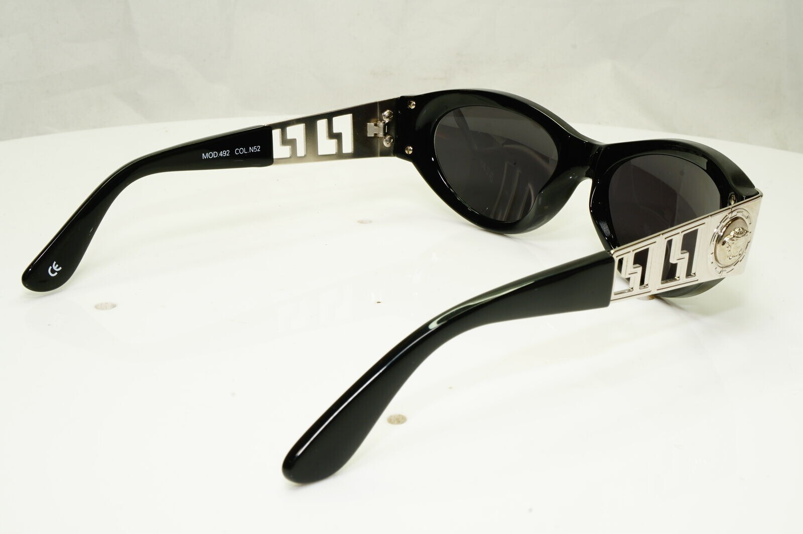 Gianni Versace Sunglasses 1996 Vintage Black Silver Medusa MOD 492 COL ...