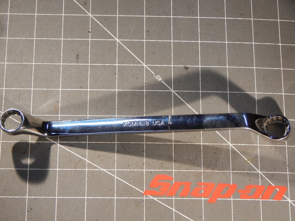 Snap On Tools Deep Double Box Wrench 16MM 18MM XOM1618 Boxed 12Pt 12 ...