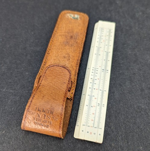 Mini 4" Bamboo Slide Rule + Case Sun Hemmi Japan Vintage 4-Inch | eBay