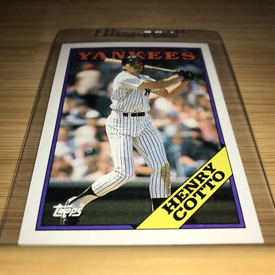 1987 Topps Error Baseball card Henry Cotto front/John Morris back | eBay