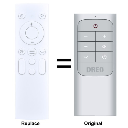 Remote Control For Dreo Oscillating Fan for Bedroom, 13 Inch Quiet ...
