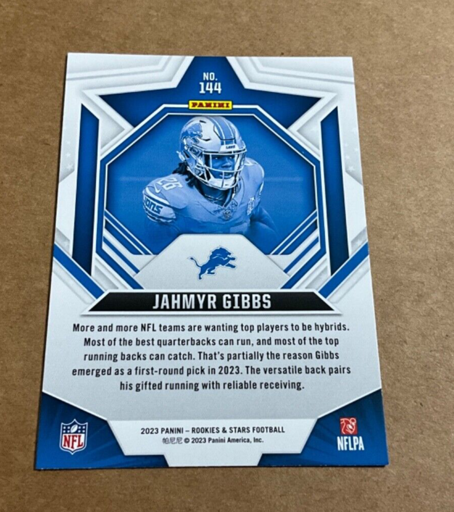2023 Panini Rookies & Stars - Rookies #144 Jahmyr Gibbs (RC) for sale ...