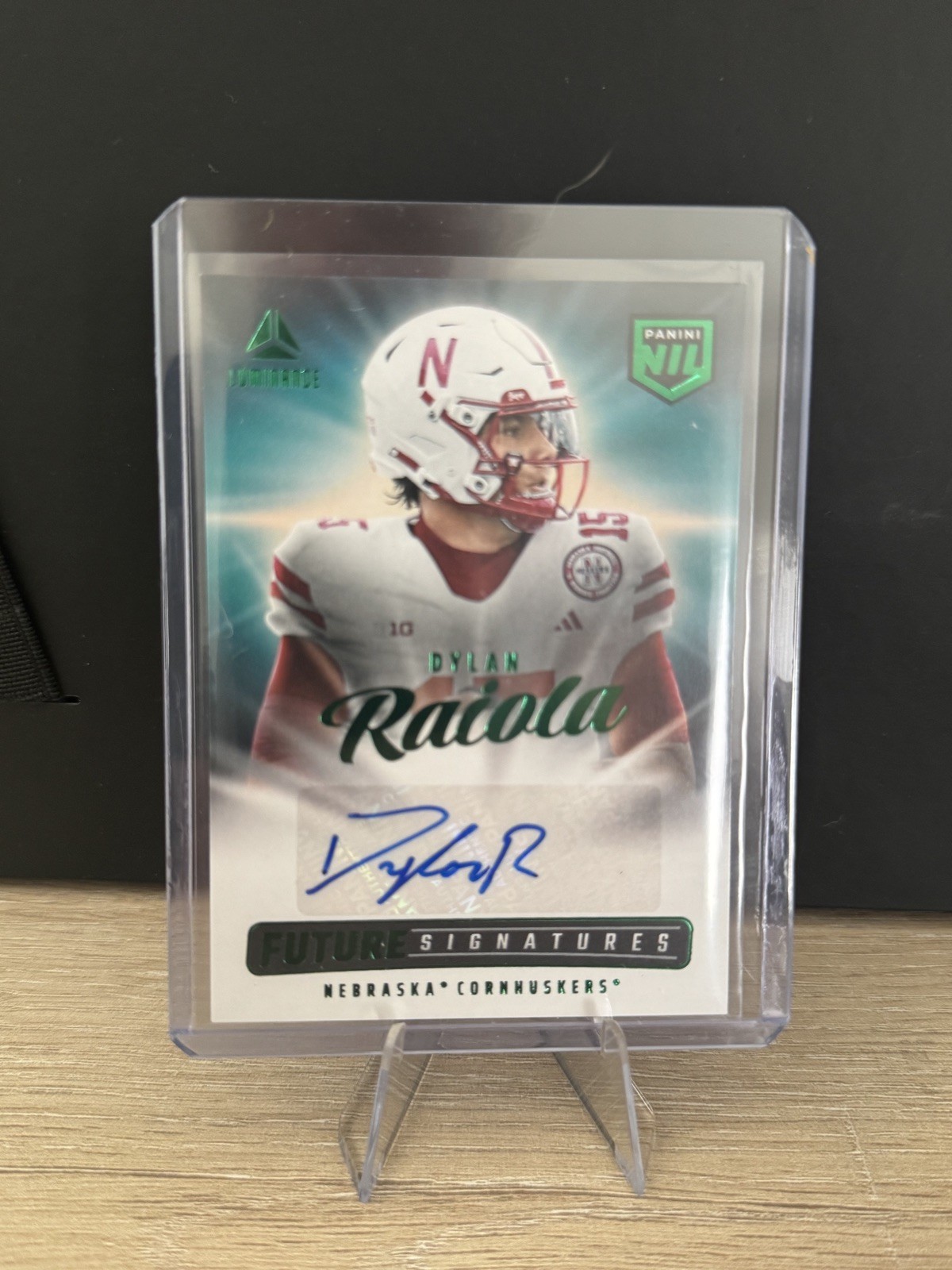 Dylan Raiola 2025 Luminance #NIL-DRA Future Signatures NIL - Green ...