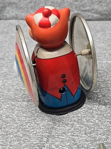 Vintage Clockwork Bear Whirling Wheels Windup Toy | eBay