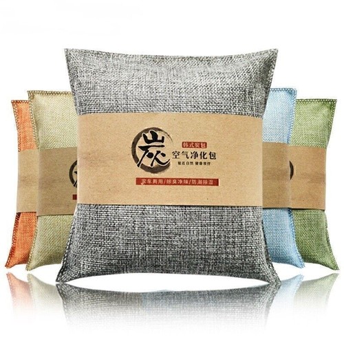 Natural Fresh Air Bamboo Charcoal Purifier Dehumidifier Bags Odour ...