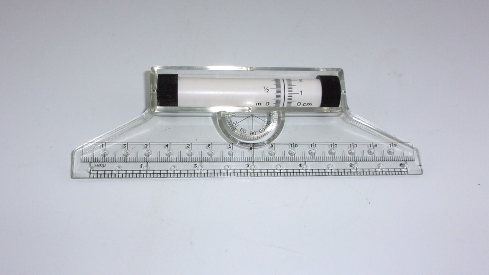 Ruler Compass Protractor All In One ROLL O RULER 6" | eBay