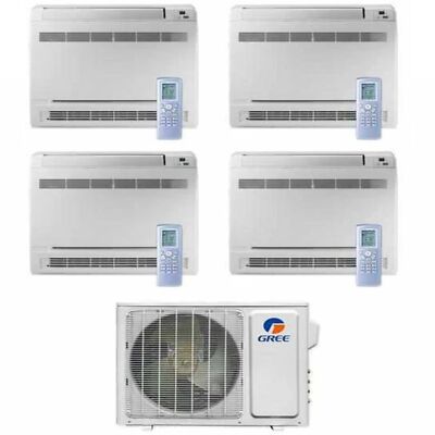 GREE Multi Gen2 30,000 BTU Floor Console 9K+9K+12K+12K Mini-Split ...