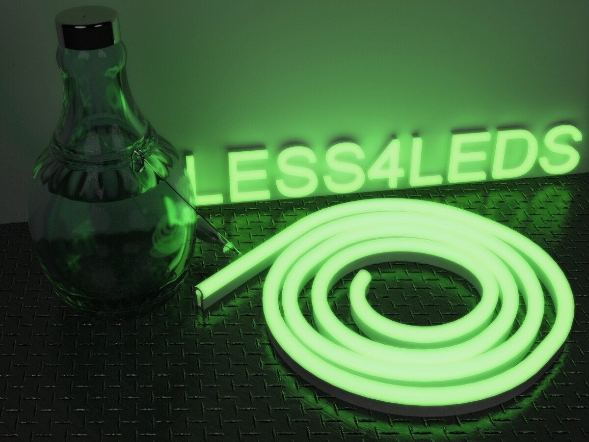 110V RGB DMX 512 up tp 330ft Neon Rope Flex RGB+W Commercial Grade Led ...