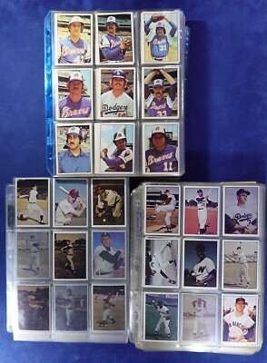 1975 SSPC & 1979 TCMA BASEBALL LOT OF 3 PARTIAL SETS (1062 CARDS) MINT ...