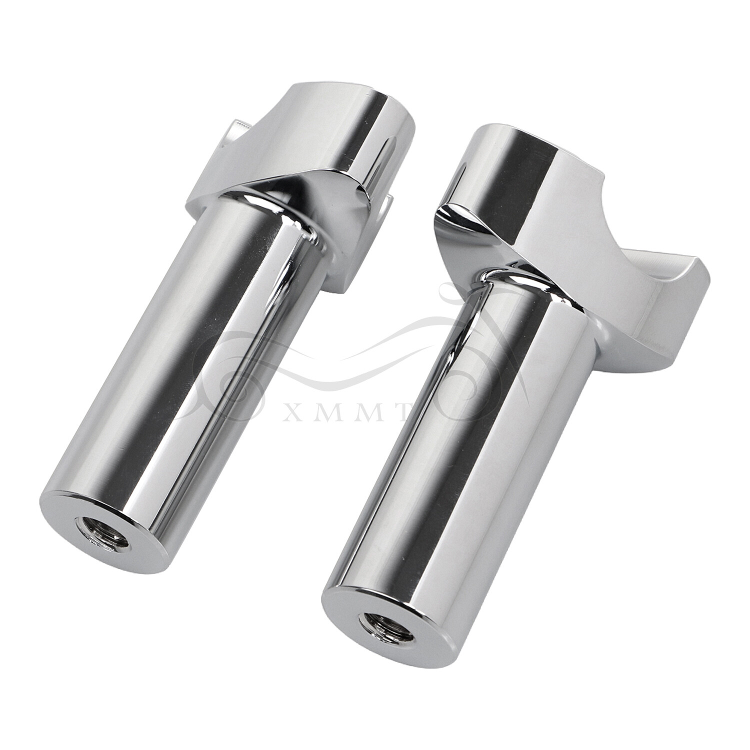 Chrome CNC 4" Straight Handlebar Risers For Harley 1" Bar Sportster ...