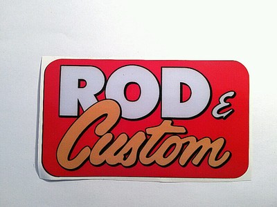 Rod and custom sticker decal hot rod rat rod vintage look car truck ...