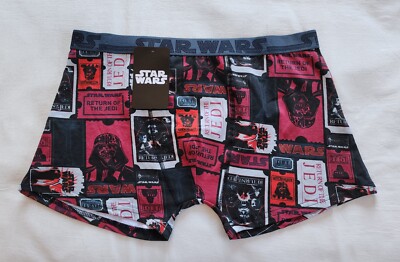 Star Wars Mens Retrun Of The Jedi Maroon Printed RIO Trunk Brief Size L ...