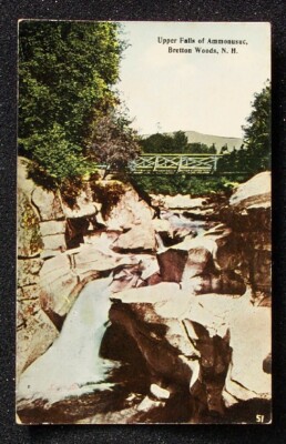 1910s Upper Falls Ammonusuc Bretton Woods NH Coos Co Postcard New ...