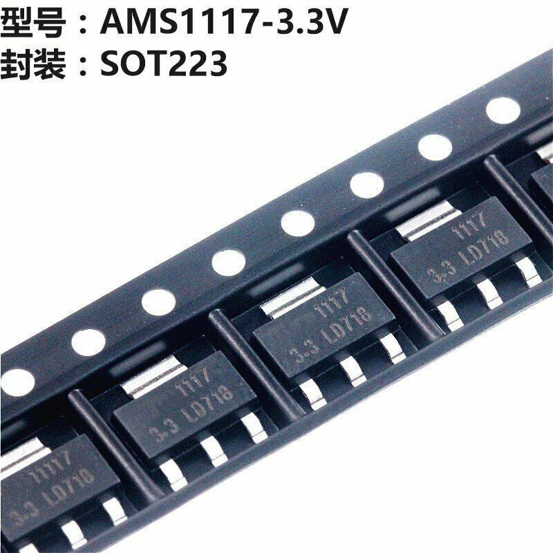 NEW 10PCS AMS1117 AMS117-3.3 3.3V 1A Voltage Regulator SOT-223 SHIP ...