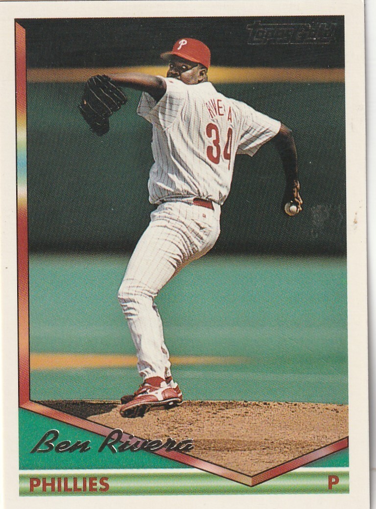 FREE SHIPPING-MINT-1994 Topps Gold Ben Rivera #352 PHILLIES | eBay