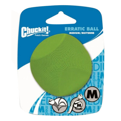 Chuckit Erratic Ball Throw & Fetch Dog Toy Medium 6cm | eBay Australia