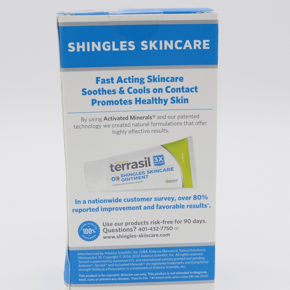 Terrasil Shingles All Natural Skincare Ointment Soothing, Cooling ...