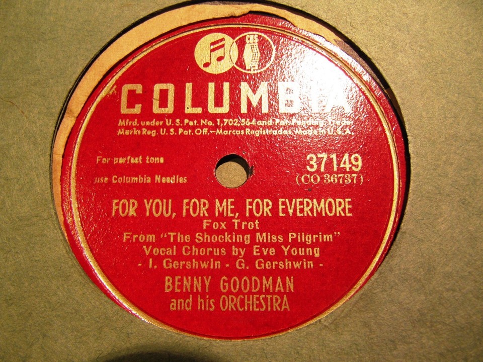 JIM FLORA Cover Benny GOODMAN Gershwin MOVIE Shocking Miss Pilgrim FOR ...