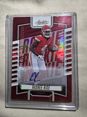 PANINI ABSOLUTE AUTOGRAPH ROOKIE CARD 2023 RASHEE RICE!! | eBay