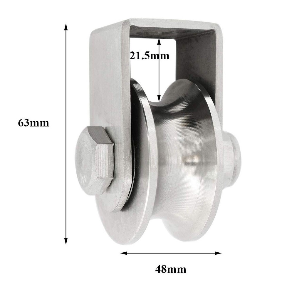 V/U Pulley Wheel Steel Rope Wheel Bearing Pulleys for Rope Cable Pulley ...