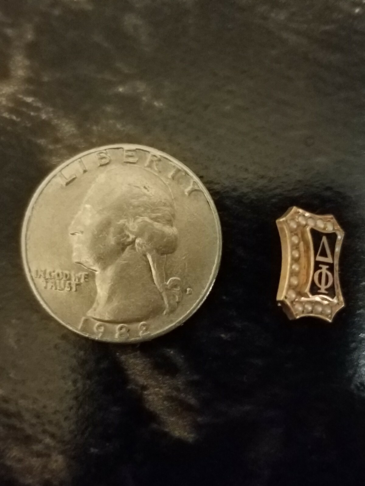 Antique Delta Phi Fraternity 14K Gold Pin St. Elmo Hall ΔΦ Semper ...