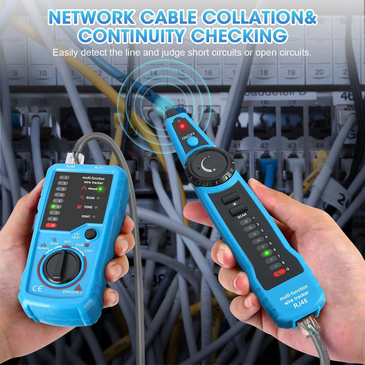 BSIDE FWT11 Network Cable Tester Detector RJ11 RJ45 Cat5/6 Wire Tracker ...