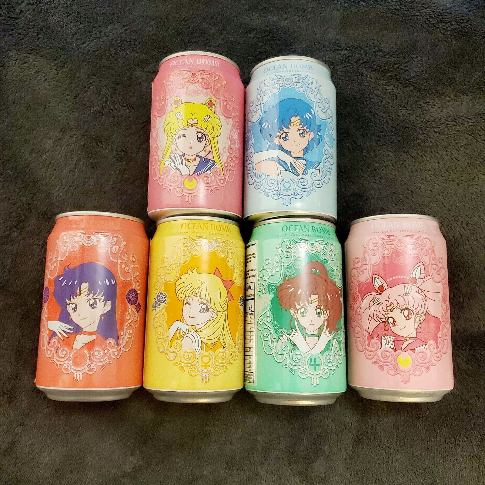 Ocean Bomb x Sailor Moon Sailor Scouts Crystal Soda Sparkling Water | eBay