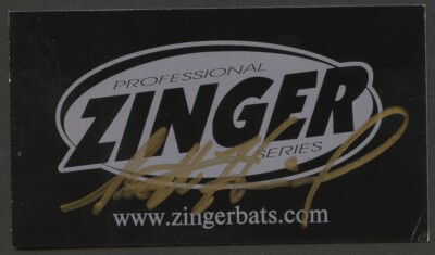 Scott Hanish signed autograph CEO Zingerbats Business Card BC172 | eBay
