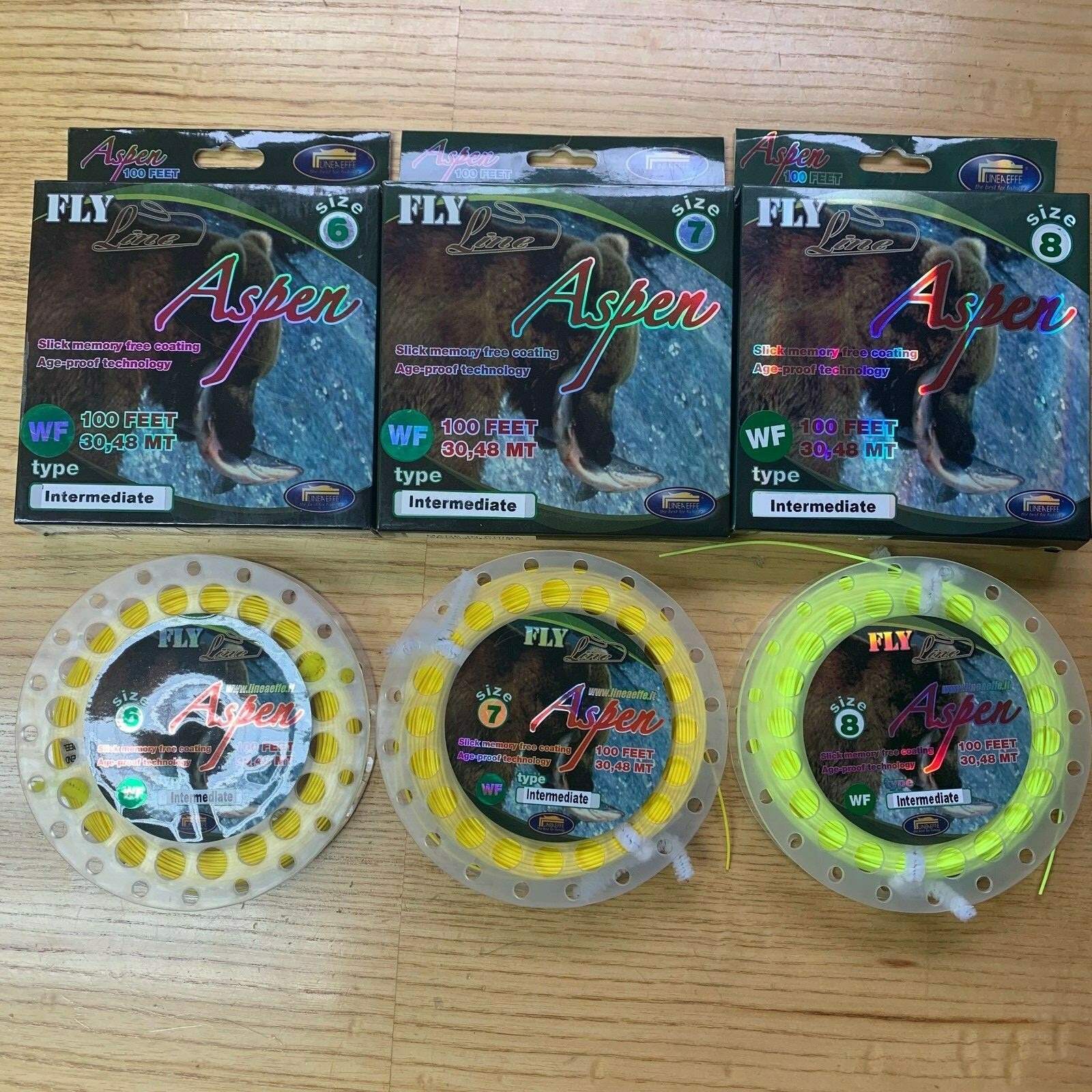 NEW Lineaeffe Aspen Intermediate Fly Fishing Line Size wf6 wf7 wf8 100 ...