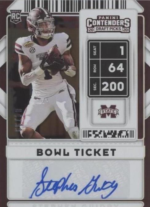 2020 Panini Contenders Draft Picks - College Ticket Autographs Stephen ...