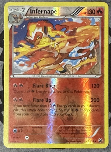 Pokemon TCG - INFERNAPE - XY Steam Siege 20/114 Reverse Holo Rare - VLP ...