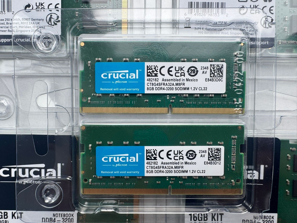 Crucial 16GB (2 x 8GB) RAM DDR4 3200 Memory (CT2K8G4SFRA32A) SODIMM ...