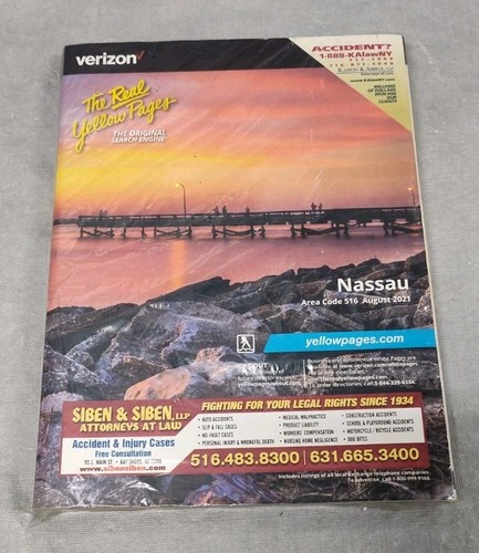 Yellowbook 2021 Verizon Phone Book Nassau County, NY-Yellow Pages ...