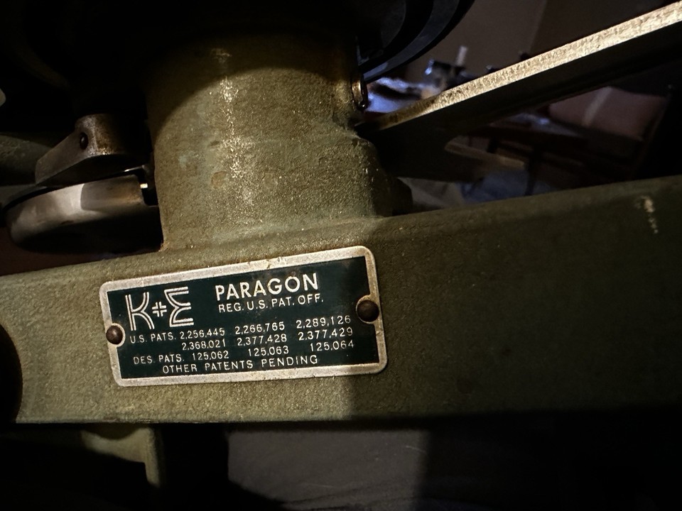 Vintage Keuffel Esser K & E Paragon Drafting Arm Tool Mechanical ...