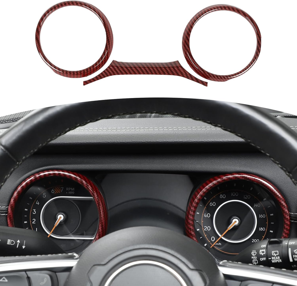 for Jeep JL Dashboard Instrument Panel Gauges Trim Ring Cover for Jeep ...