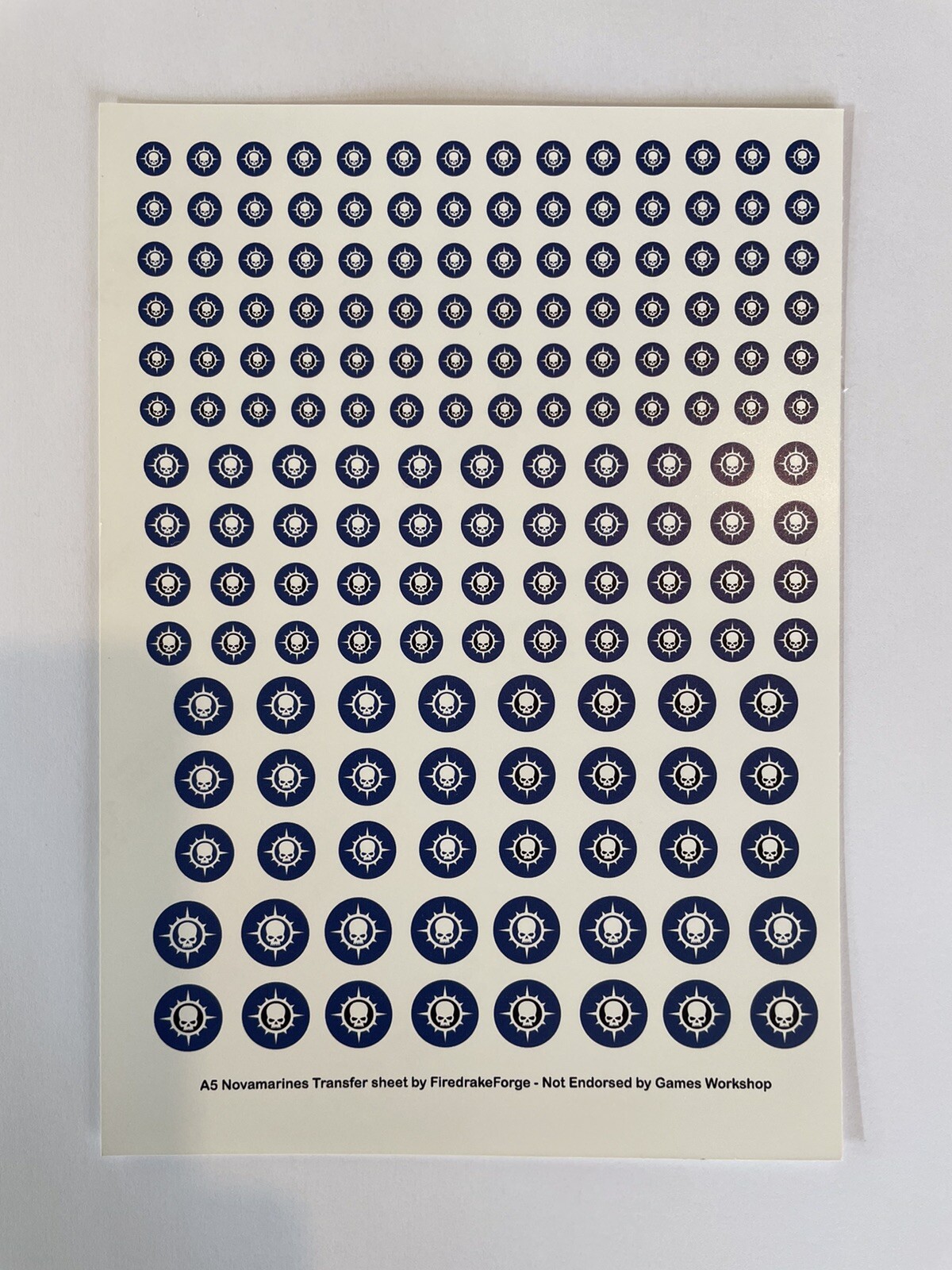 Warhammer 40k Ultramarines Novamarines Badab War Custom Transfer Sheet ...