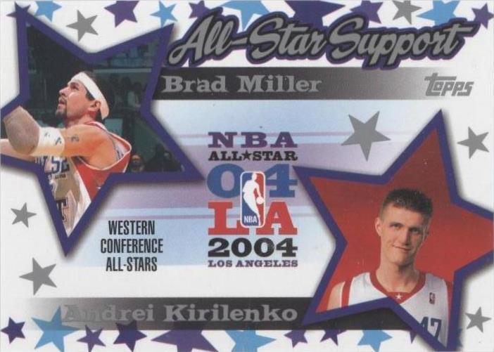2004-05 Topps - All-Star Support Andrei Kirilenko, Brad Miller #AS-MK ...