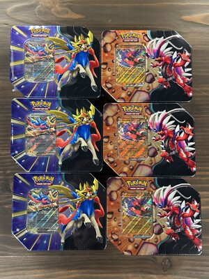 Pokemon Slashing Legends Tin Case (6 Tins) Brand New Factory Sealed! | eBay