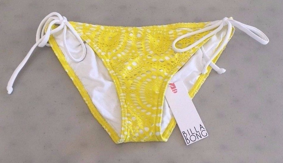 NEW! Jrs BILLABONG XB017CRO Crochet Lowrider String Bikini Bottoms, S ...