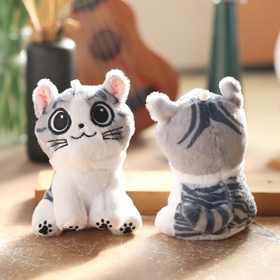Cute Stuffed Sitting Kitten Plush Doll Toys Pendant Backpack Hangings ...