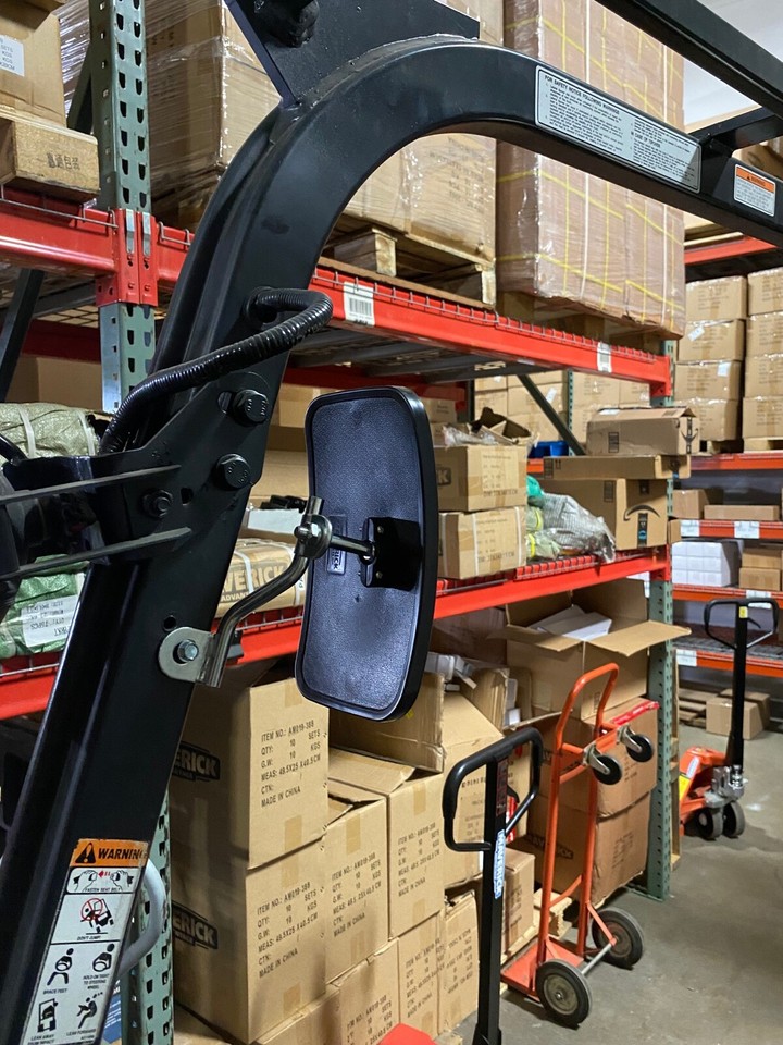 Universal Rear or Side View Mirror (4 5/8"x8") for Forklifts | 4 5/8"x8 ...