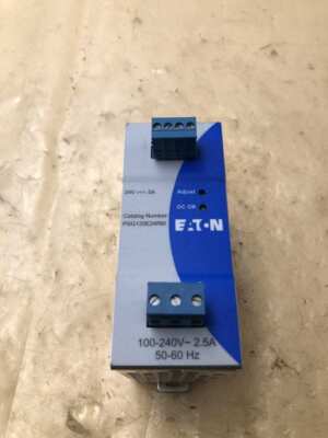 Eaton PSG120E24RM 24VDC DIN Power Supply 100-240VAC 2.5A 1PH | eBay