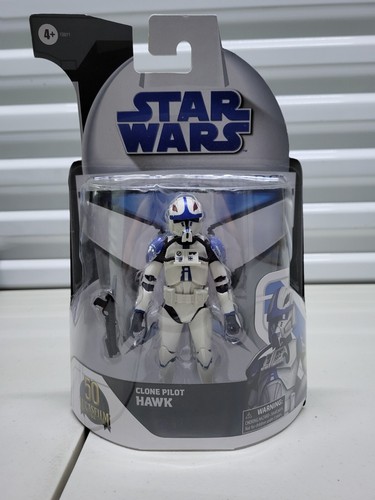 Clone Pilot Hawk Clone Wars 50th 6" STAR WARS The Black Series Sealed ...