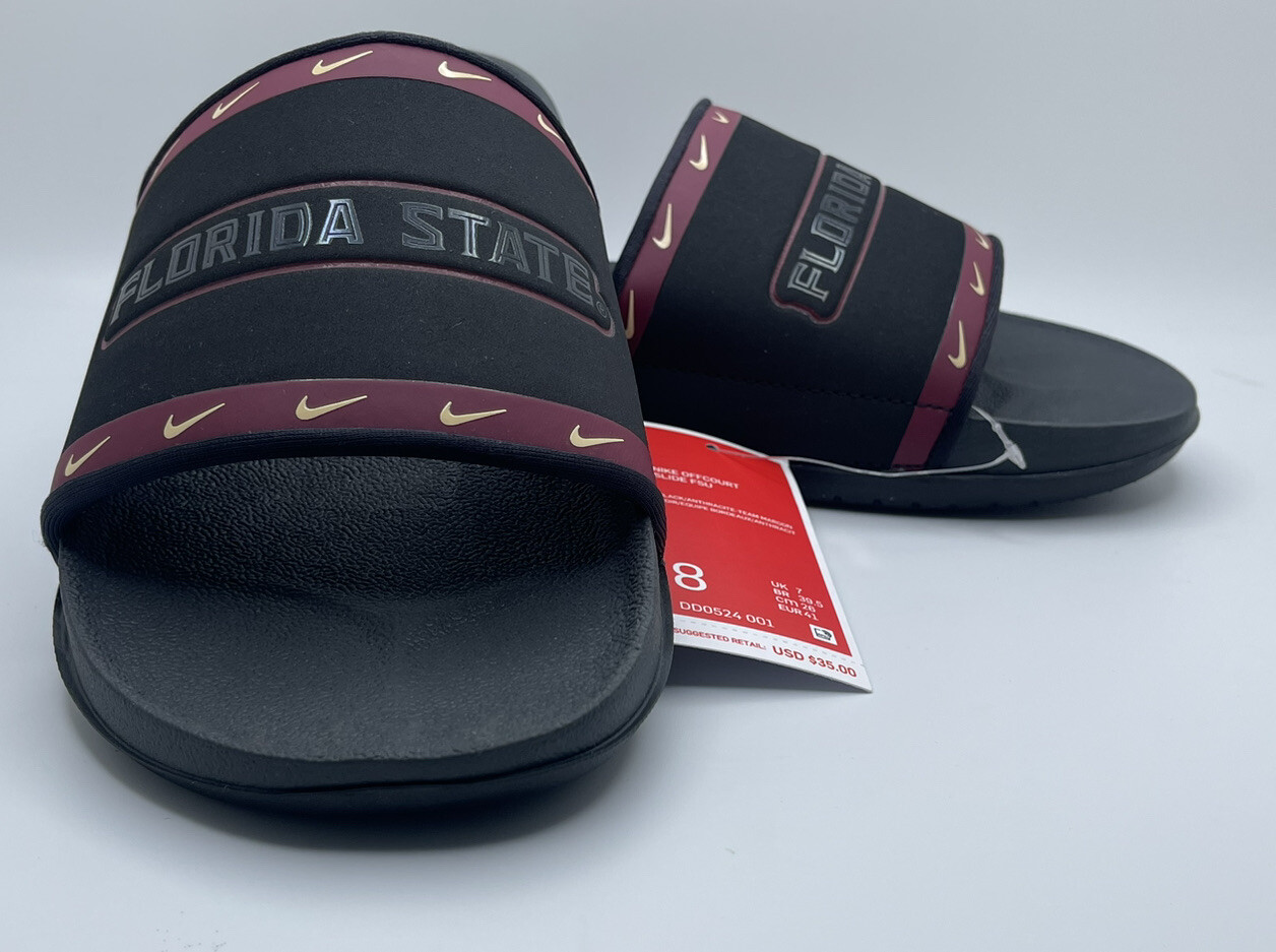 Men's Nike FSU Florida State Seminoles OffCourt Slide Sandals Size 9 ...