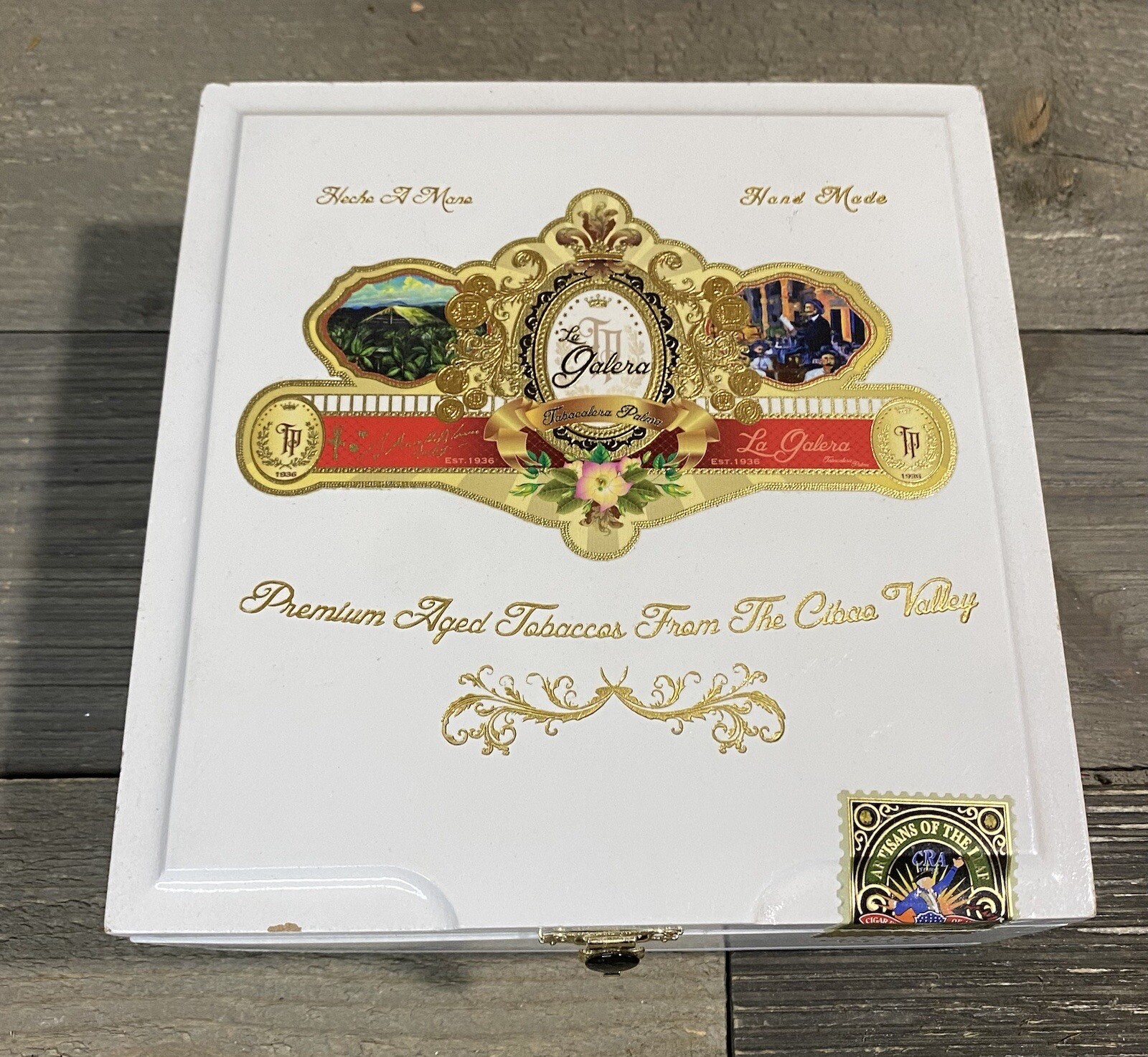 Vintage La Galera Tabacalera Palma Cibao Valley Wood Cigar Box ...