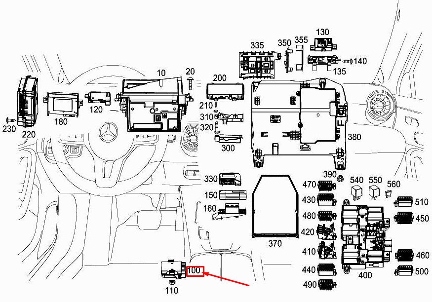 MERCEDES-BENZ A W177 Parktronic System Control Unit A0009000618 NEW ...