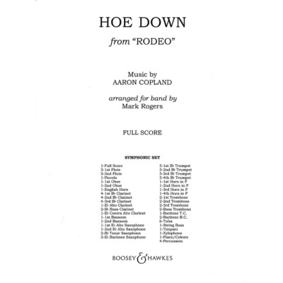 Hoe Down (from Rodeo) Composed by Aaron Copland Arranged by Quincy C ...