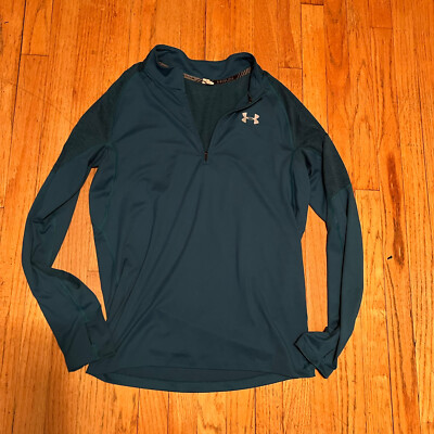 Under Armour 1/4 Zip Threadborne Running Jacket Size S, Teal | eBay
