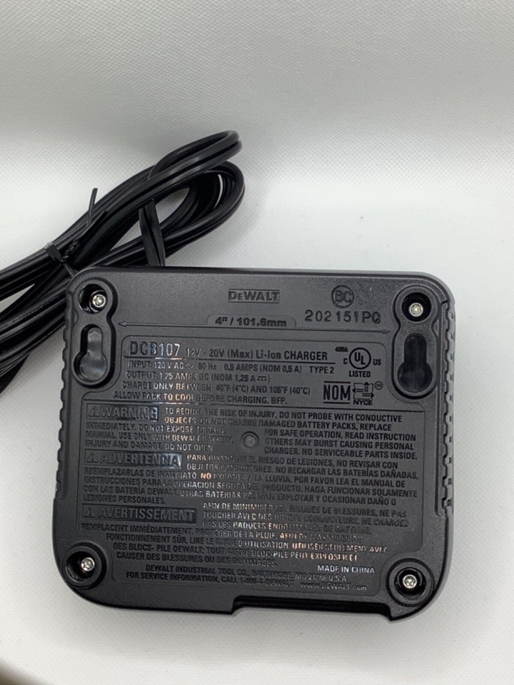 DeWALT DCB107 12V/20V MAX Lithium Ion Charger NEW 760781136564| eBay